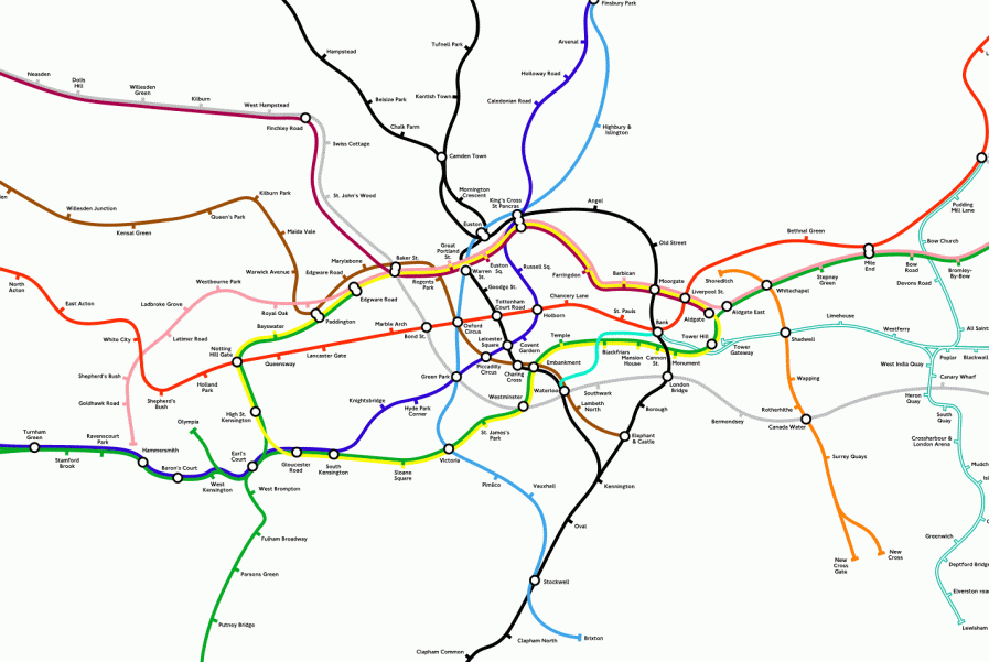 Tube Map | In the Dark