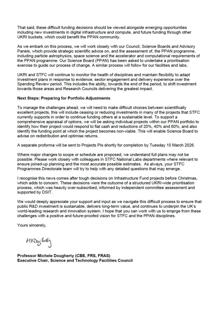 A New STFC Funding Crisis | In the Dark
